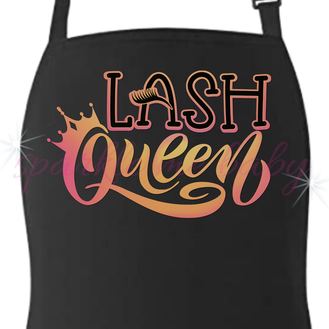 Lash Queen Adult Apron - Personalized by Sparklemebaby2u - Etsy