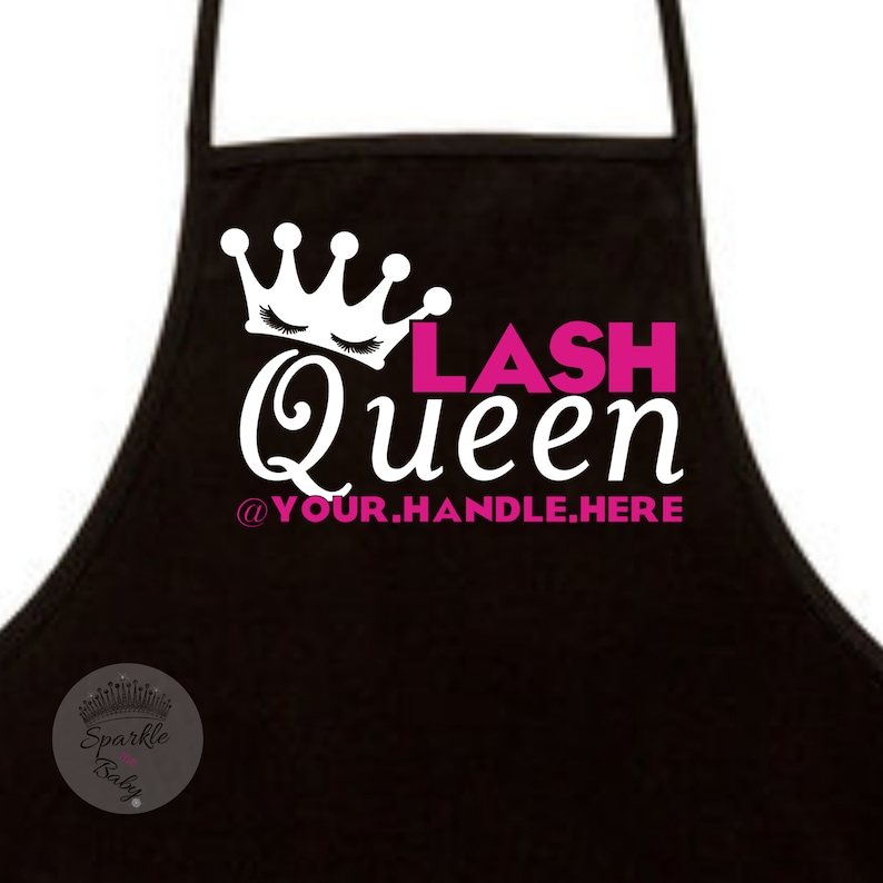Lash Queen Adult Apron - Personalized by Sparklemebaby2u - Etsy