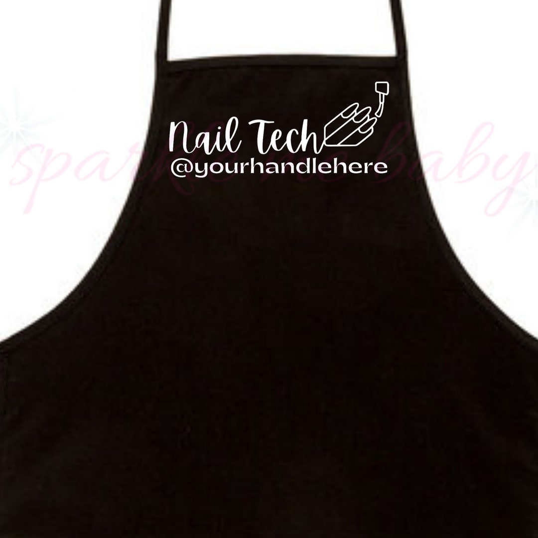 Nail Tech Apron ~ Personalized With Your Social Media Handle ...