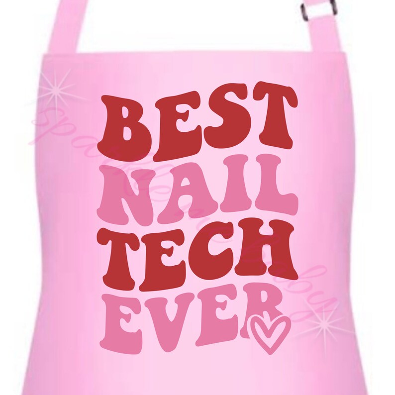 Best Nail Tech Ever Apron. You Can Choose From a Pink White - Etsy