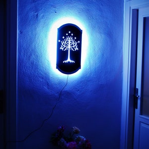 Lord of the Rings Shield of Gondor Led Lights Wall Decoration - Etsy