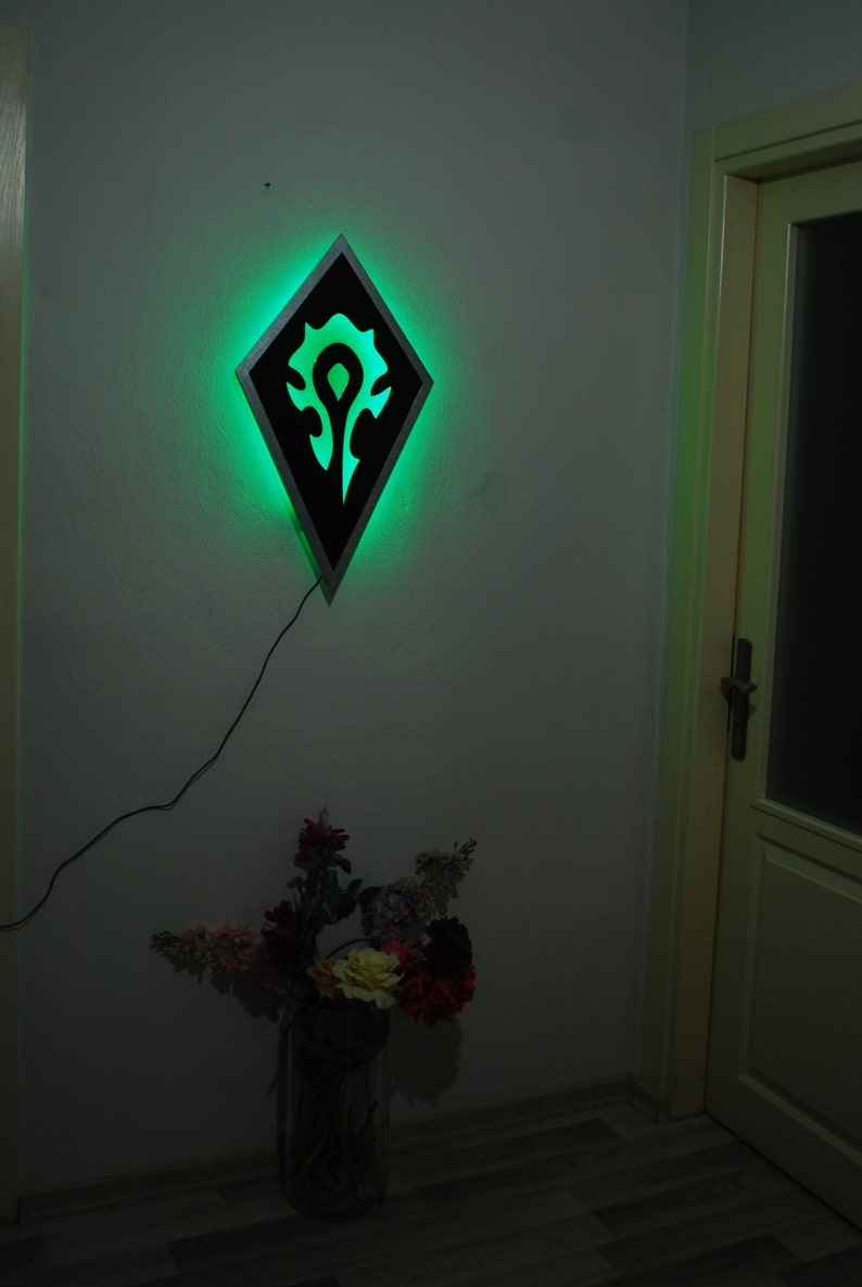 World of Warcraft Horde Led Wall Decoration - Etsy