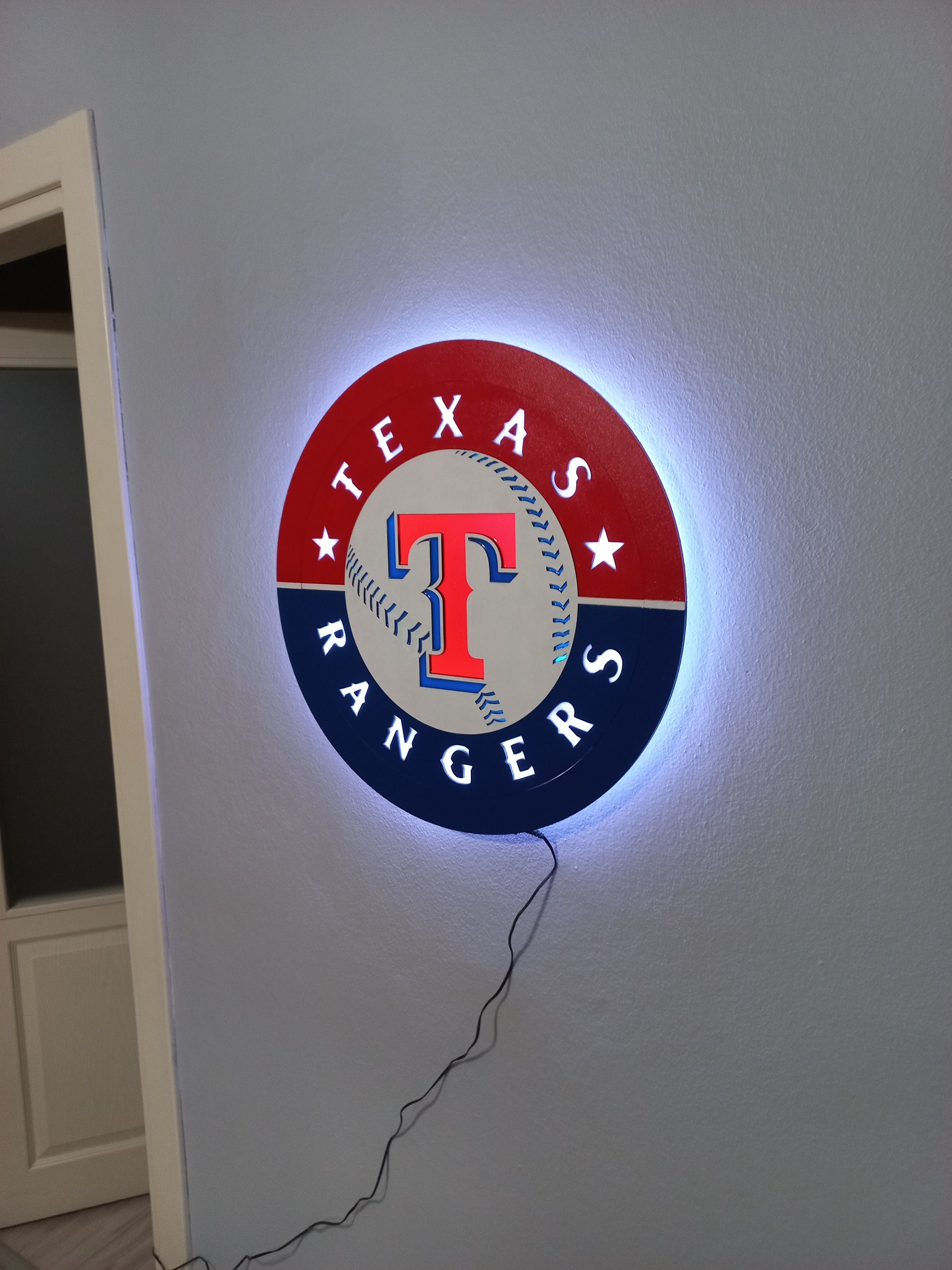 Texas Rangers Wall Decoration - Etsy
