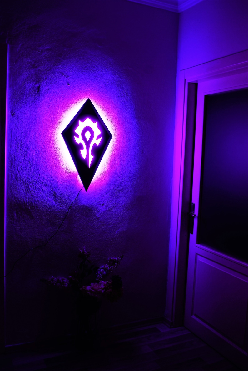World of Warcraft Horde Led Wall Decoration - Etsy