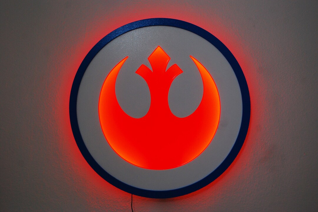 Star Wars Rebel Alliance Starbird Led Wall Decoration - Etsy