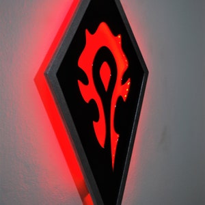 World of Warcraft Horde Led Wall Decoration - Etsy