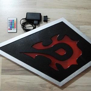 World of Warcraft Horde Led Wall Decoration - Etsy