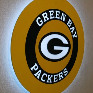 Green Bay Packers Led Wall Decoration - Etsy