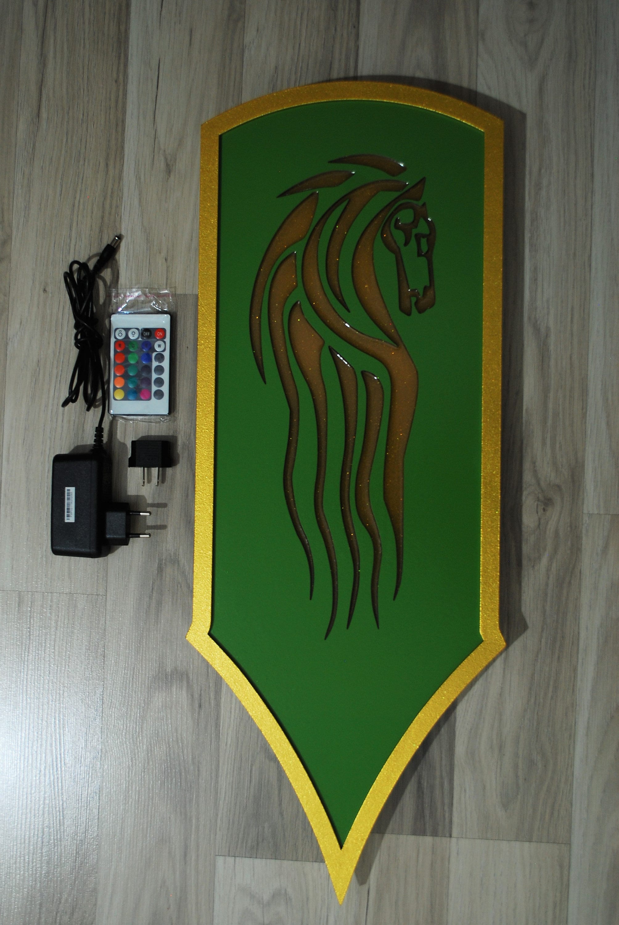 Lord of the Rings Rohan Flag Shield Led Wall Decor | Etsy