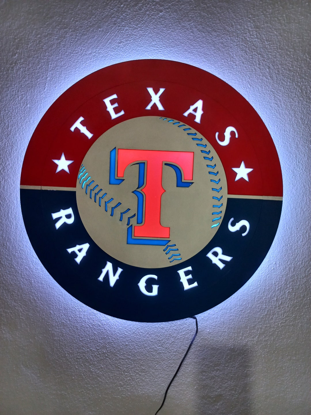 Texas Rangers Wall Decoration - Etsy