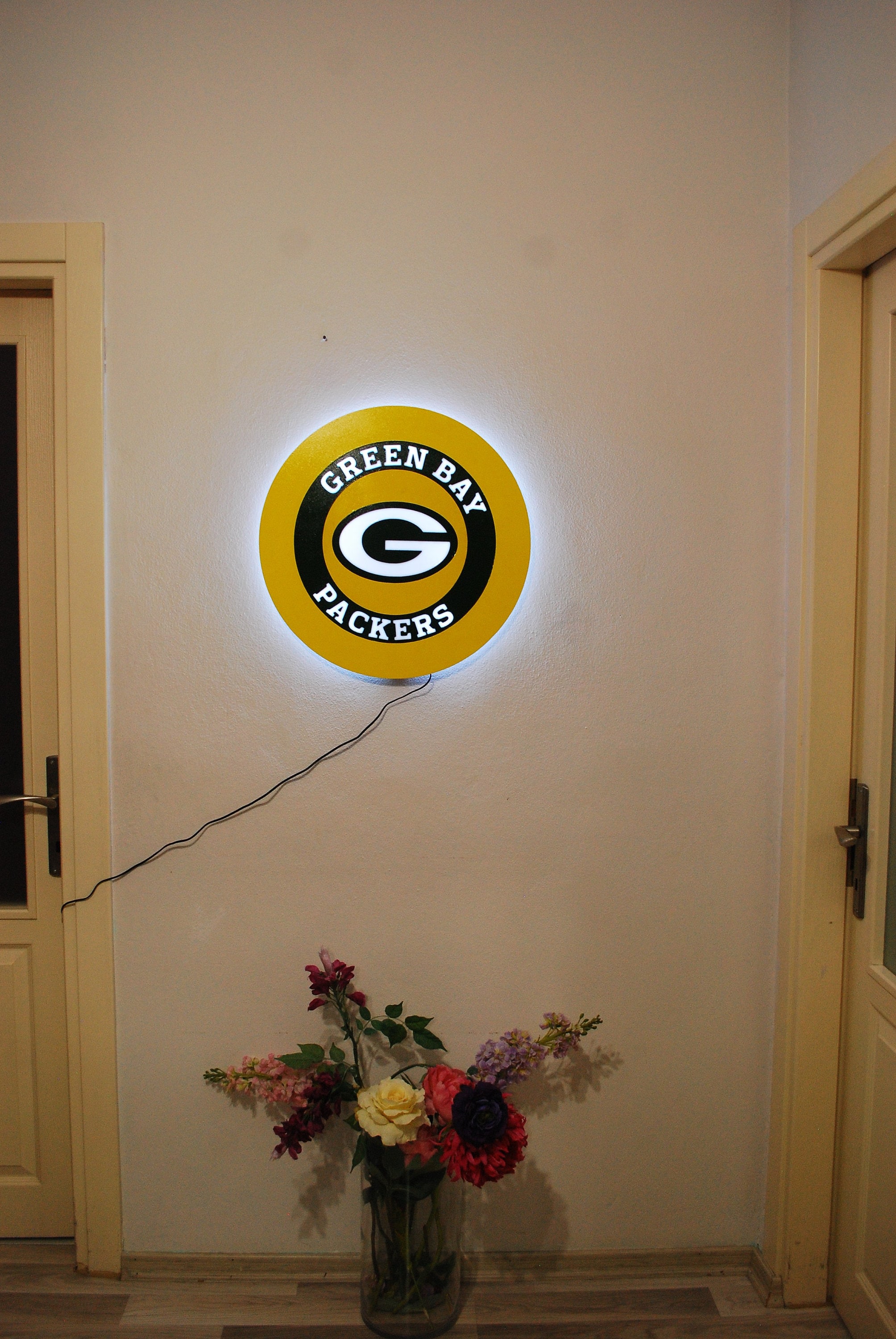 Green Bay Packers Led Wall Decoration - Etsy