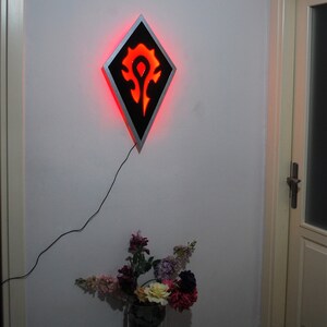 World of Warcraft Horde Led Wall Decoration - Etsy