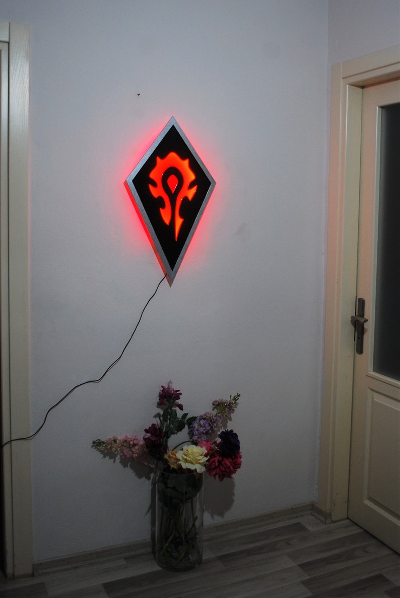 World of Warcraft Horde Led Wall Decoration - Etsy