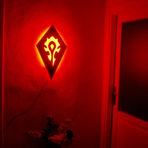 World of Warcraft Horde Led Wall Decoration - Etsy