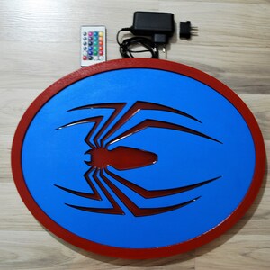 Spiderman Led Lights Wall Decoration - Etsy