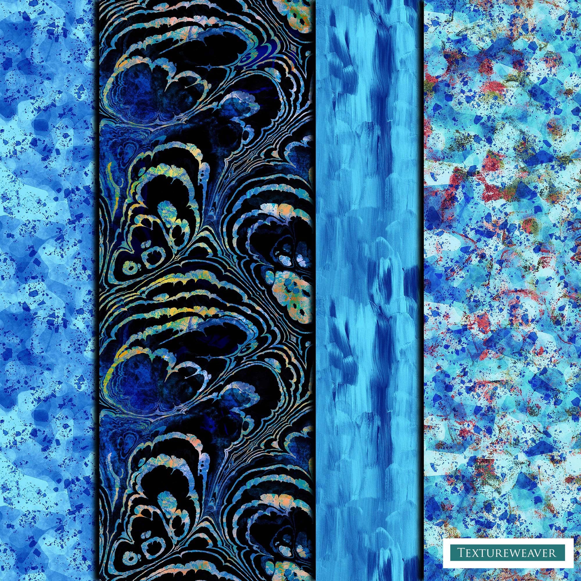 Abstract Blue Digital Papers+art Journal Collage Papers,blue ...