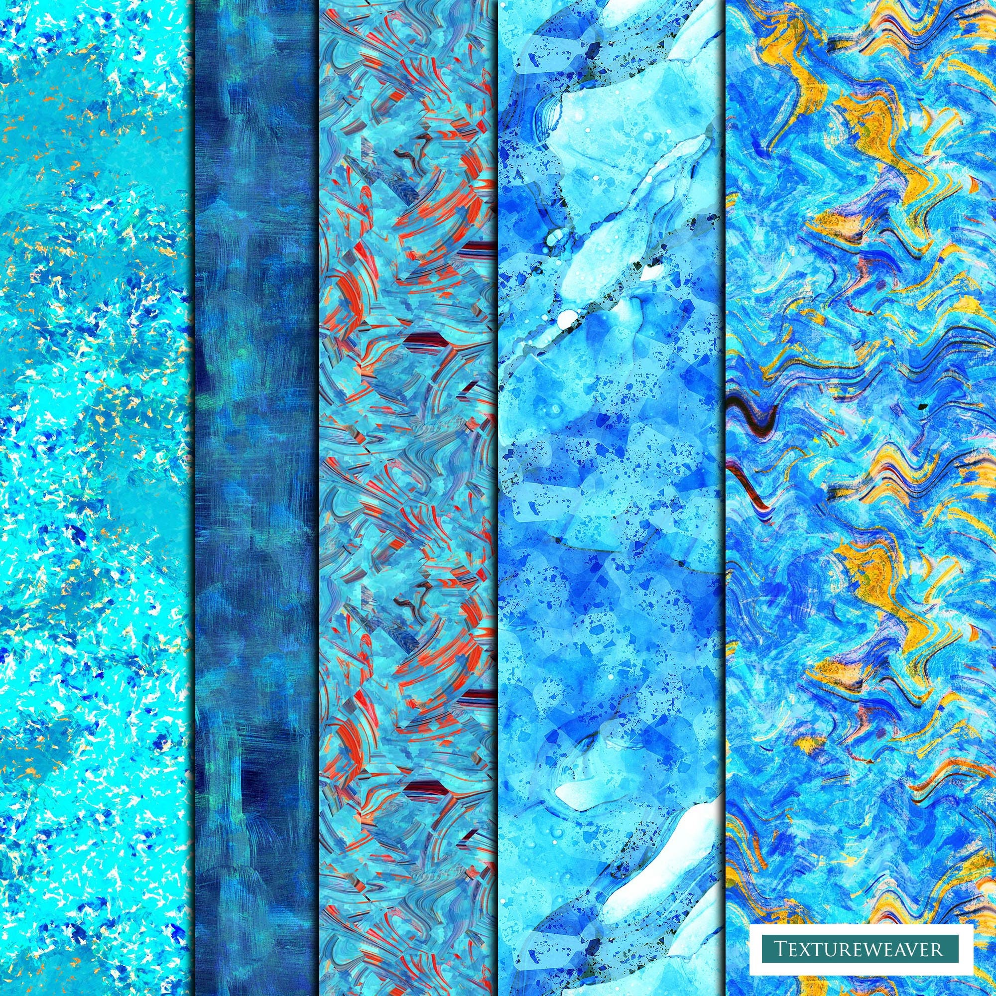 Abstract Blue Digital Papersart Journal Collage Papers,blue Backgrounds ...