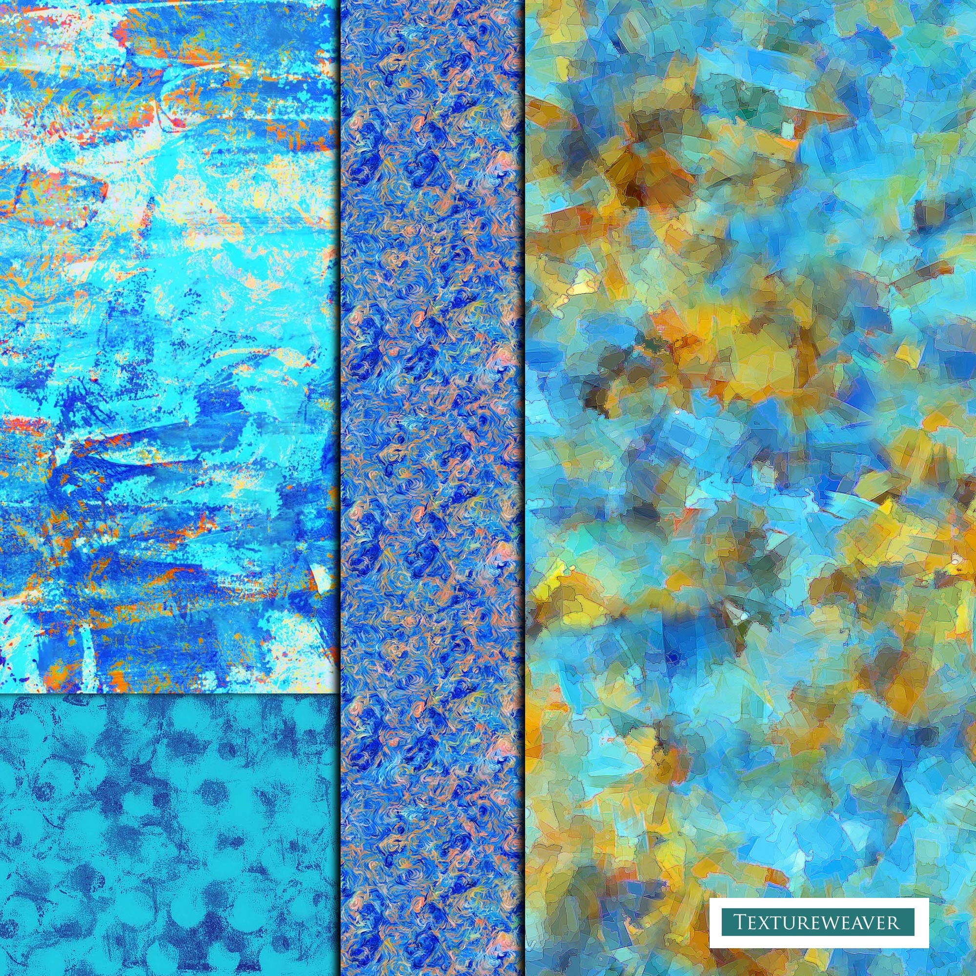 Abstract Blue Digital Papers+art Journal Collage Papers,blue ...