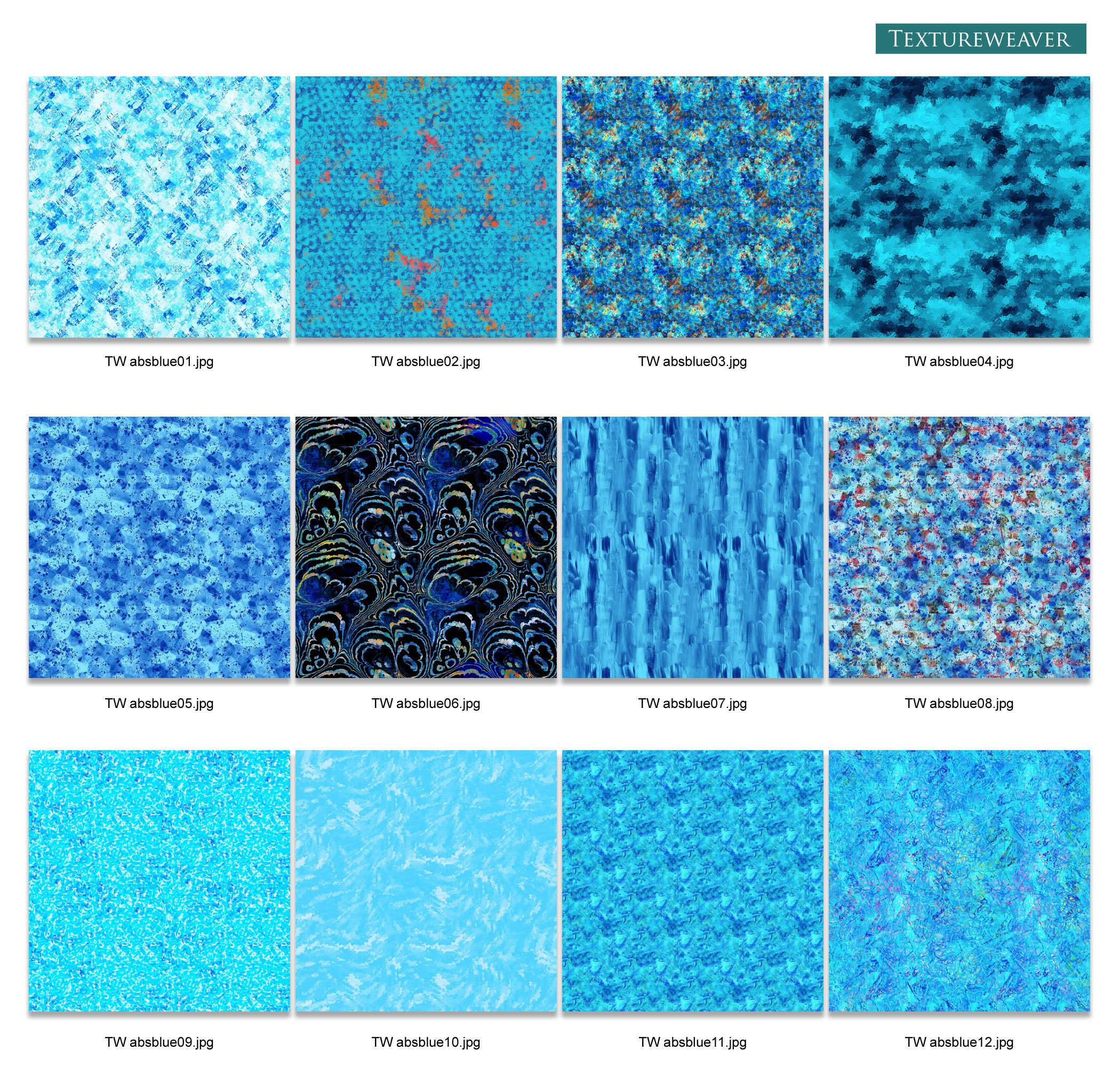 Abstract Blue Digital Papers+art Journal Collage Papers,blue ...