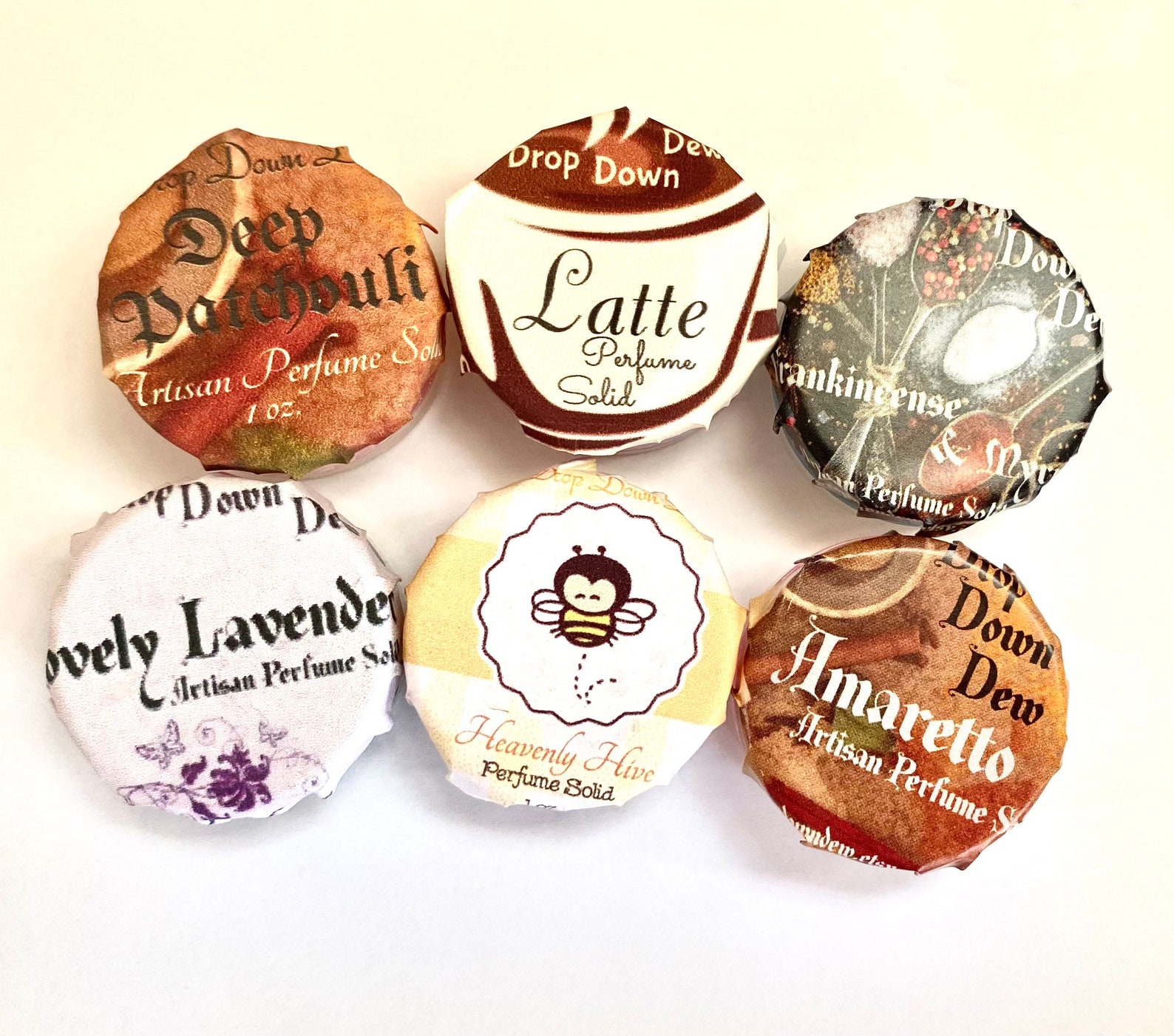 Perfume Solid Sampler Set of 6 Sample Tubs 3 Ml - Etsy