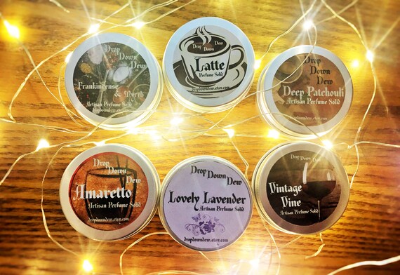 Perfume Solid Sampler Set of 6 Sample Tubs 3 ml | Etsy