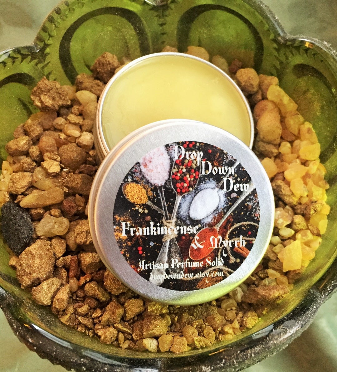 Frankincense & Myrrh Perfume Solid, Perfume Balm, 1 Oz, Aromatherapy ...
