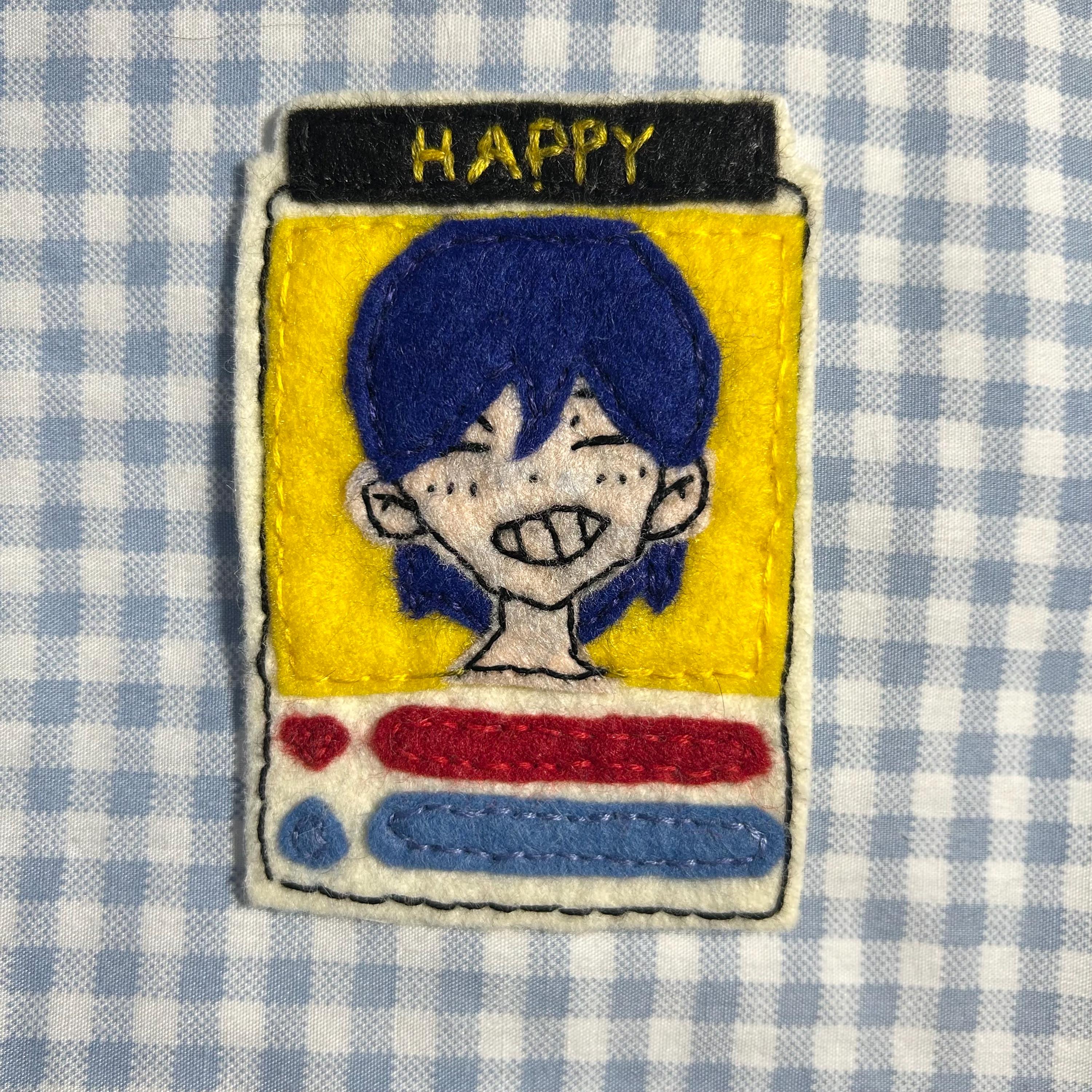 Omori Hand-embroidered Felt Patches- Audrey, Kel, Hero - Etsy