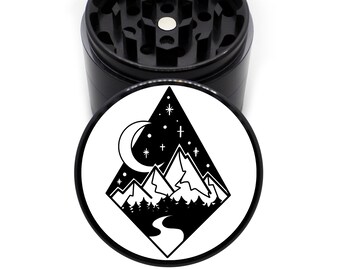 Large 2.5inch Custom Engraved Herb Grinder Great Wave off Kanagawa 4 ...