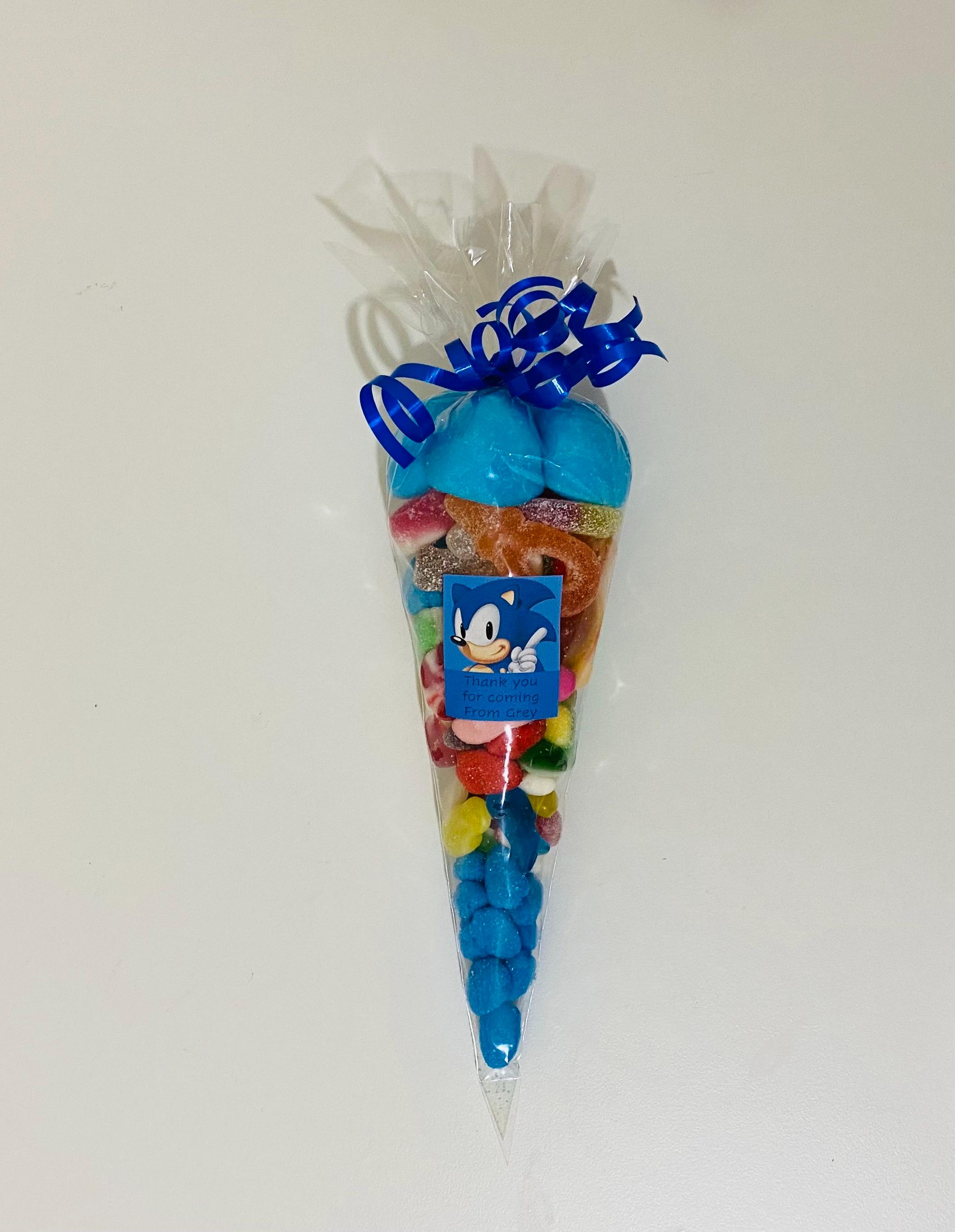 10+ Sonic Pick and Mix Sweet Cones - Etsy UK