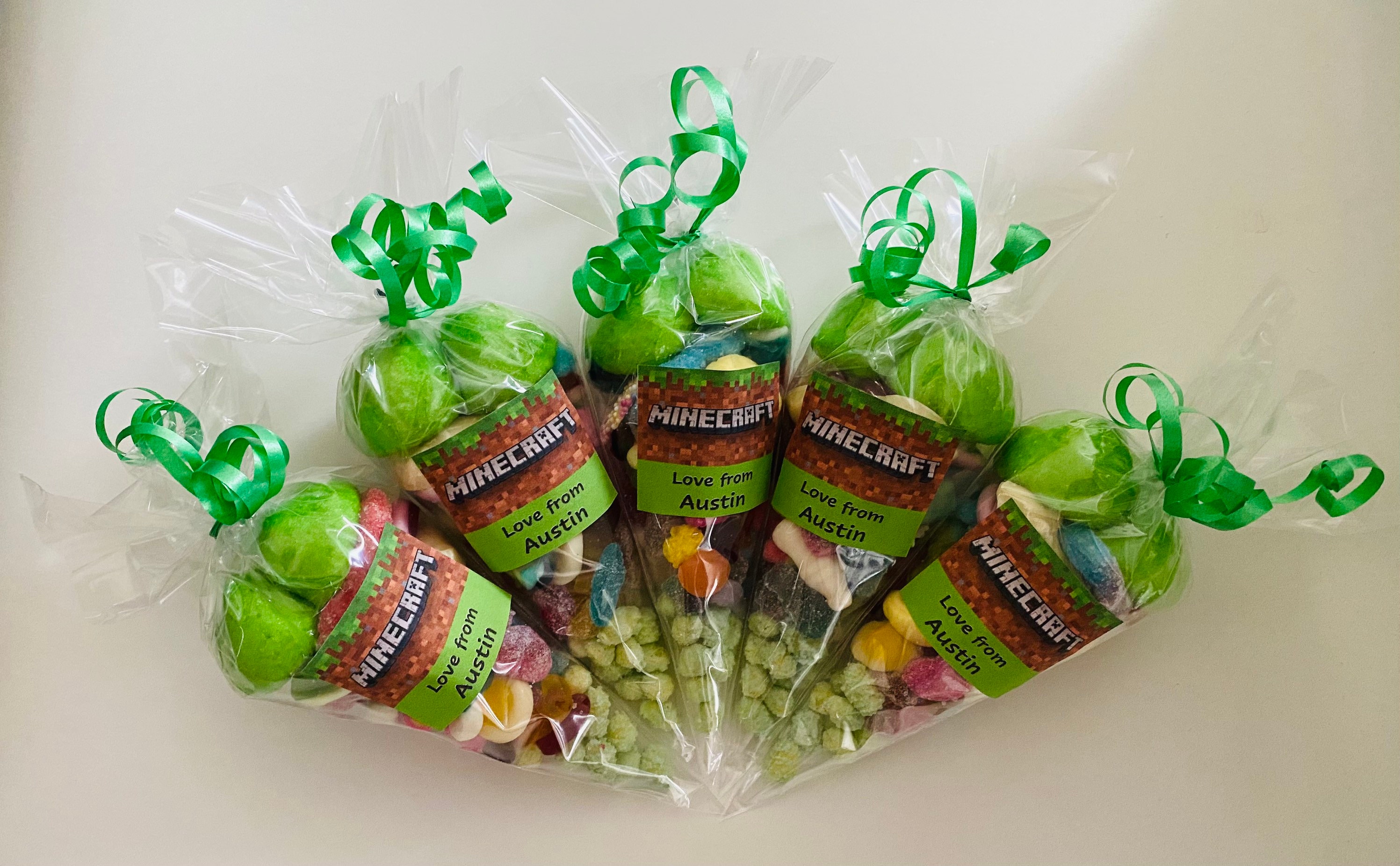 10+ Minecraft Pick and Mix Sweet Cones - Etsy UK