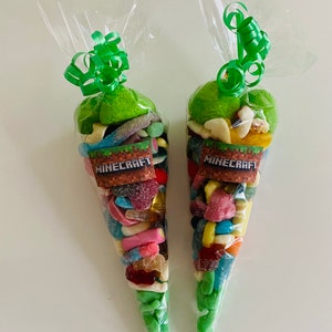 Minecraft Pick and Mix Sweet Cones - Etsy UK