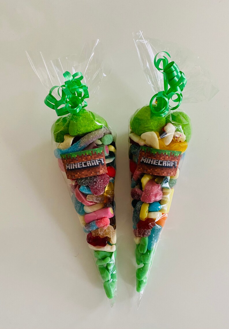 Minecraft Pick and Mix Sweet Cones - Etsy UK