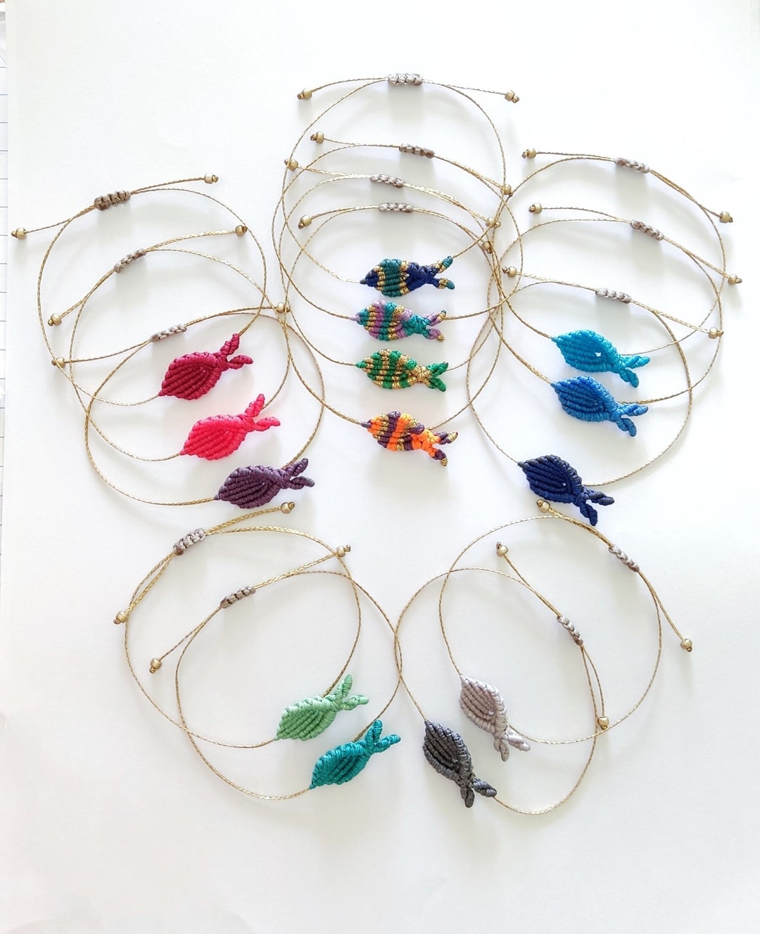 Macrame Fish Bracelet,fish Bracelets, Macrame Bracelet, Handmade ...