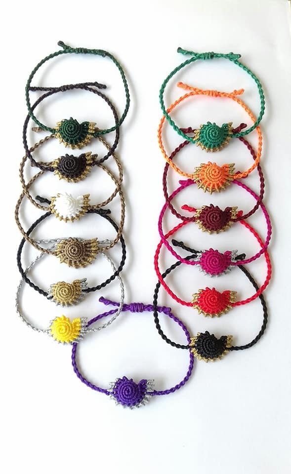 Macrame Spiral Bracelet,macrame Sea Shell Bracelet,spiral Bracelet ...