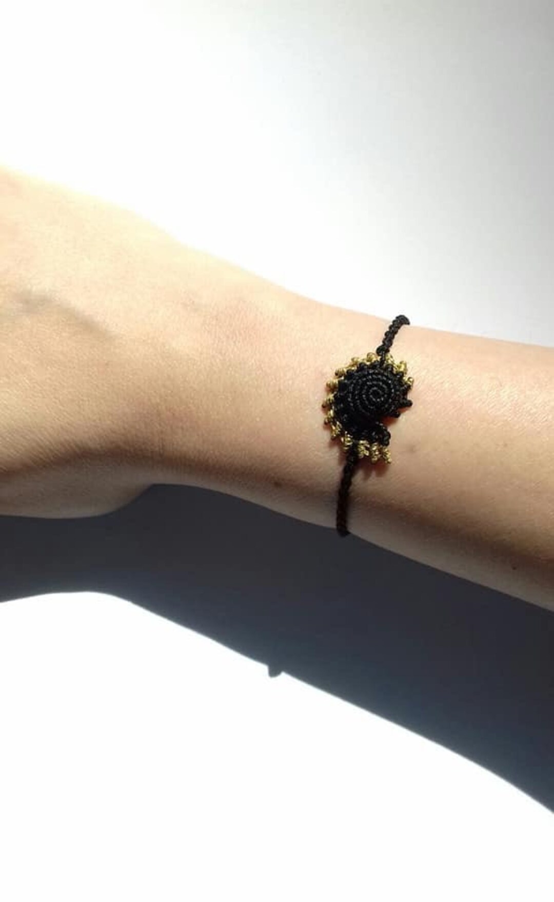 Macrame Spiral Bracelet,macrame Sea Shell Bracelet,spiral Bracelet ...