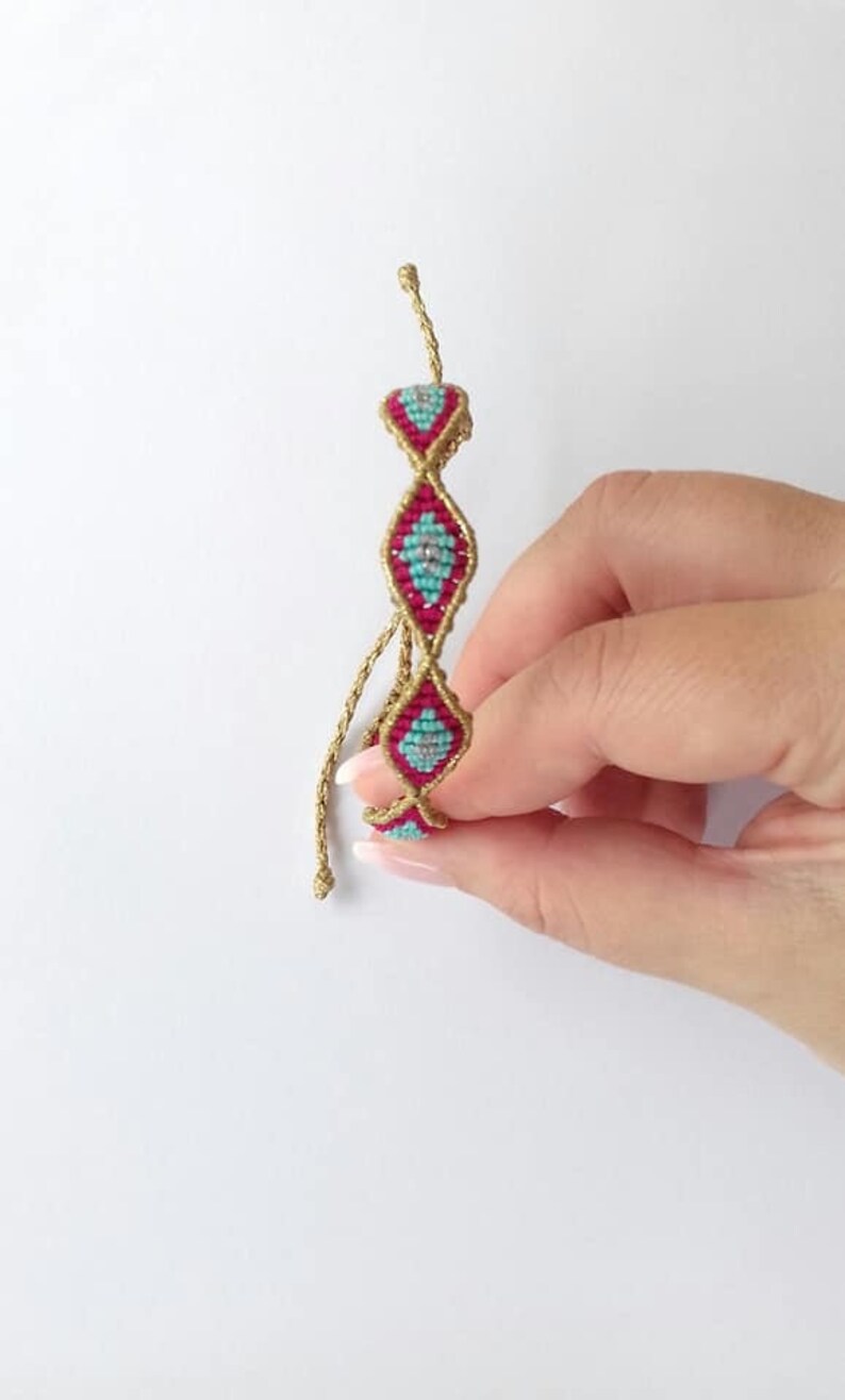 Macrame Evil Eye Braceletevil Eye Braceletmacrame - Etsy