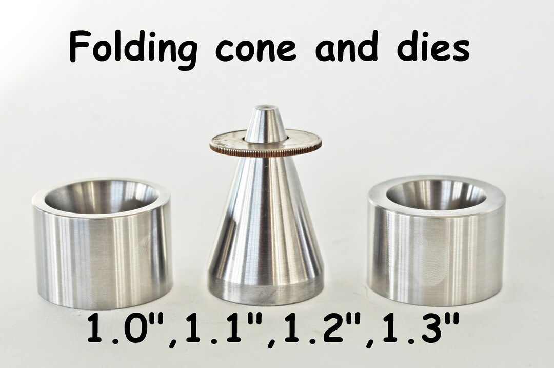 Coin Ring Folding Set: 17 Degree Cone Dies and Cone, Made in Ukraine ...