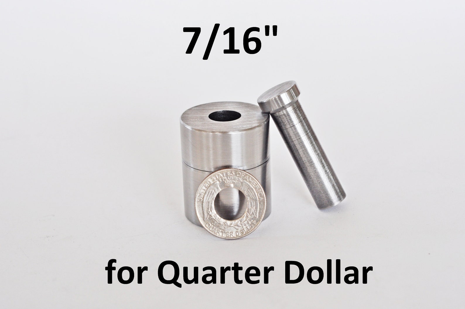 7/16" Coin Ring Tools for Quarter Dollar CENTER PUNCH Hole in Coin Tool ...