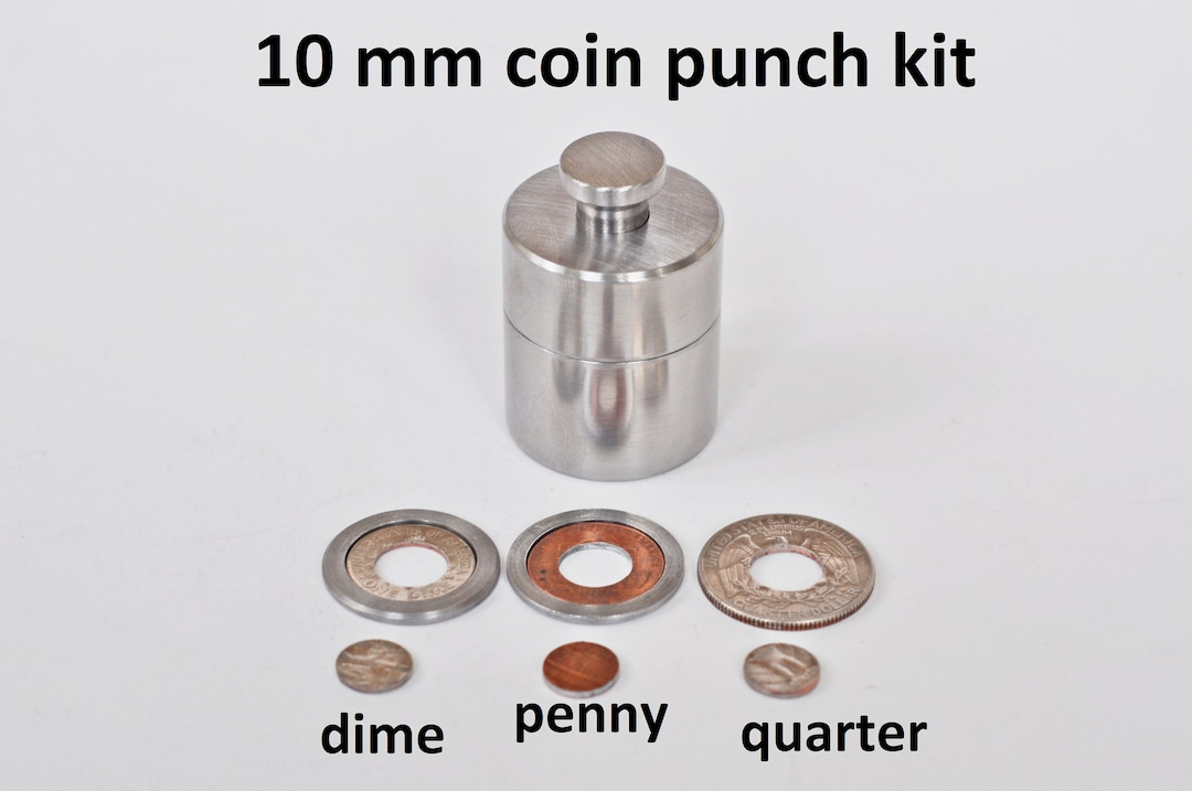 Coin Ring Punch Tool Set: 2/5" (10mm) Steel Hole Punch - Etsy