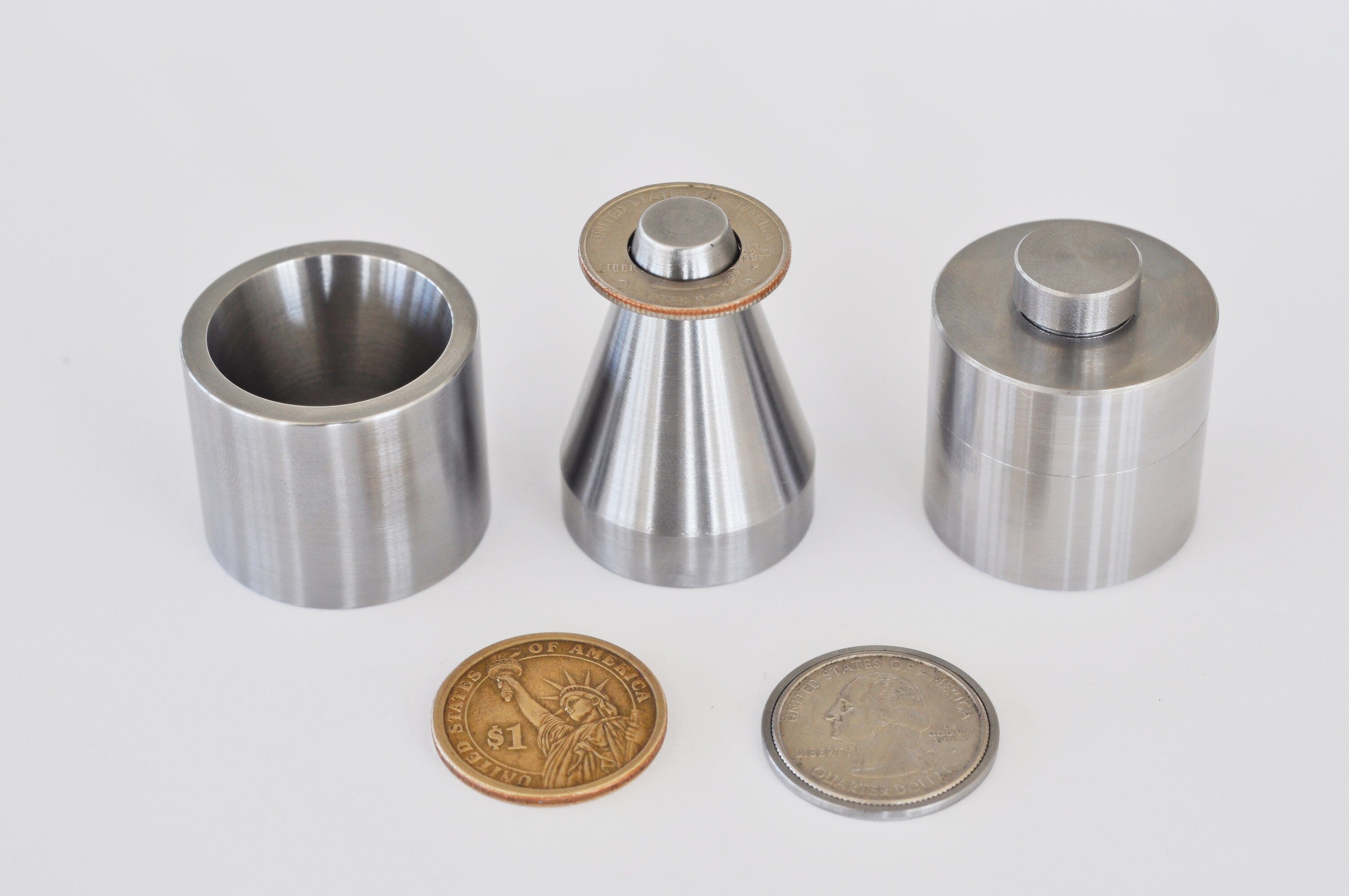 Beginners Coin Ring Tool Set: Steel Punch, Die & Cone - Quarter/dollar ...