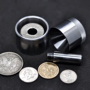 COIN RING Tool Set 1/2" Self-centering Punch, Folding Cone, Dies ...