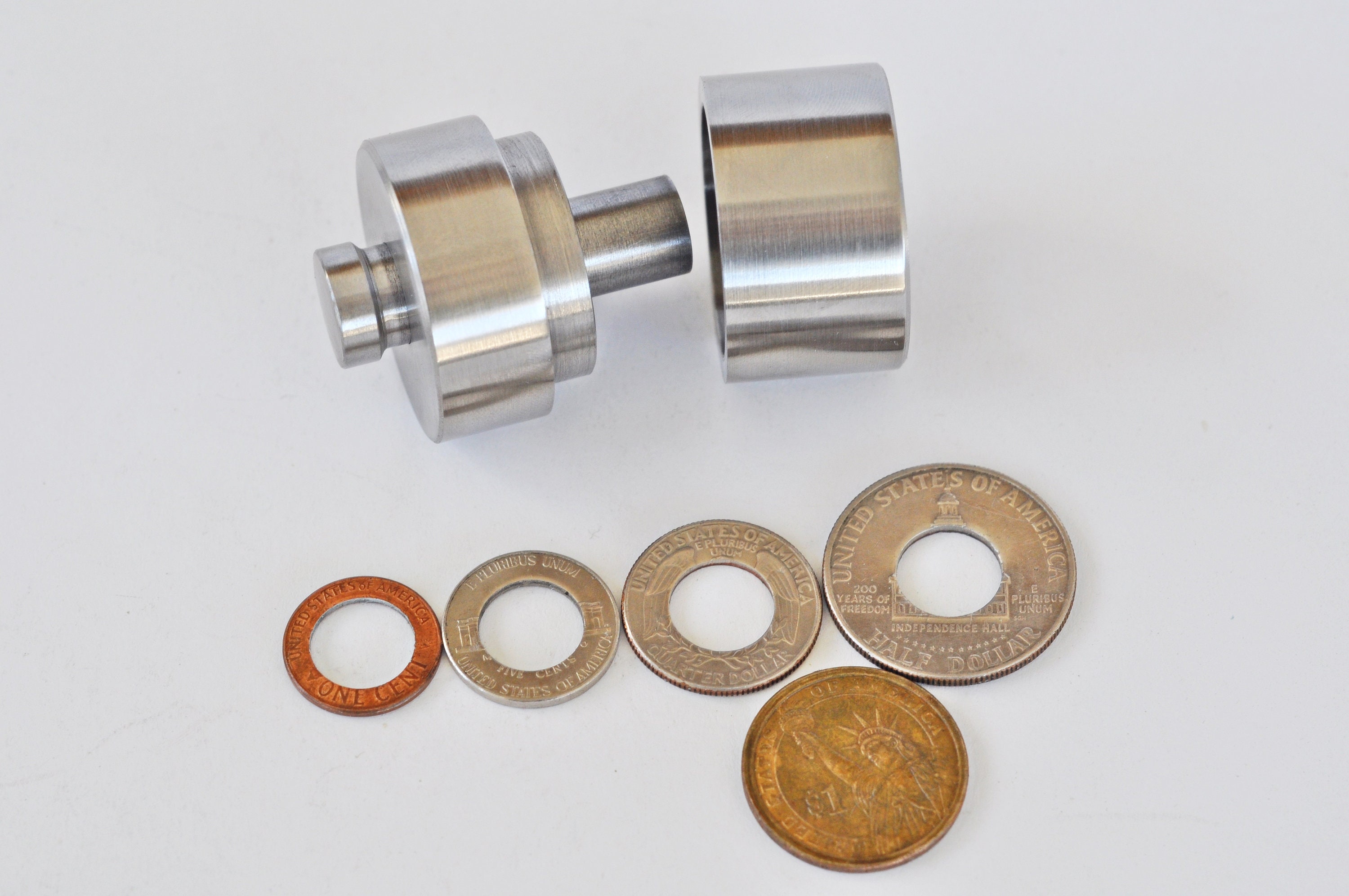 Steel Coin Ring Tool Set SPACERS for 5 US COINS Center Punch | Etsy