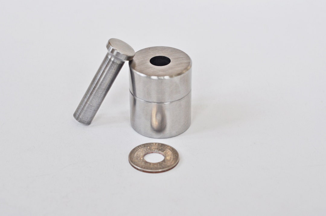 10 Mm (2/5") STEEL Coin Ring Tool for US Quarter Dollar Center PUNCH ...