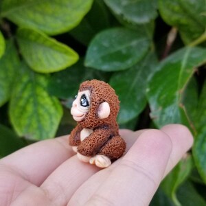 Cute Monkey Miniature From Polimer Clay, Monkey Lovers Gift, Baby ...
