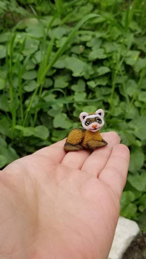 Cute Ferret Miniature Animal Miniature Gift Custome Made - Etsy