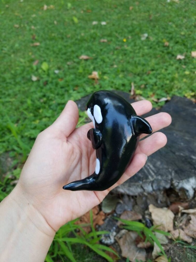 Orca whale gift / orca figurine / cute orca/ | Etsy