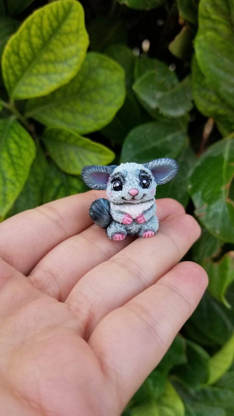 Cute Fairy Animal Miniature From Polimer Clay, Fairy Animal Sculpture ...