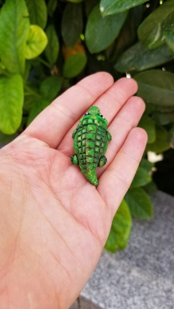 Crocodile Miniature, Alligator Miniature, Reptile Miniature, Small Cute ...