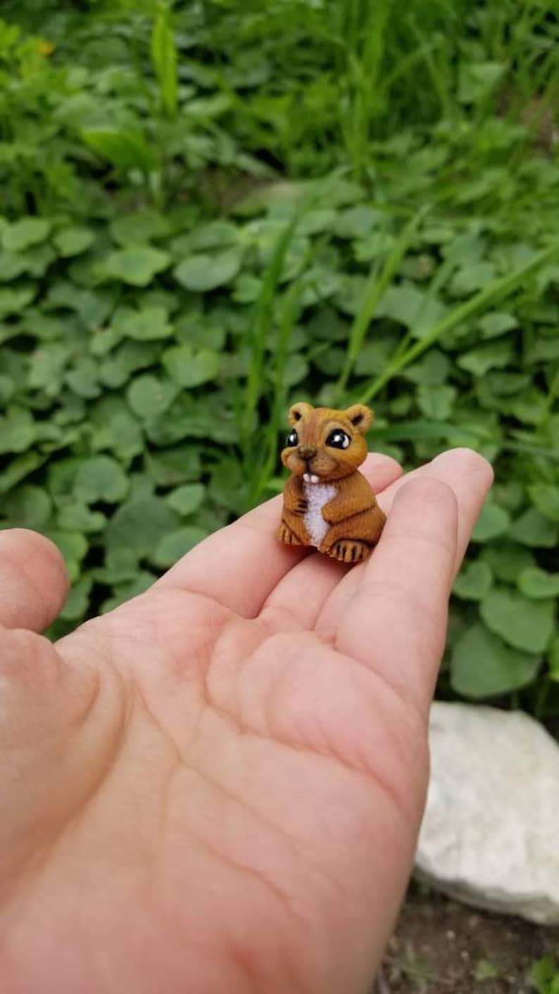 Cute Beaver Miniature Mini Sculpture of Beaver Baby Beaver - Etsy