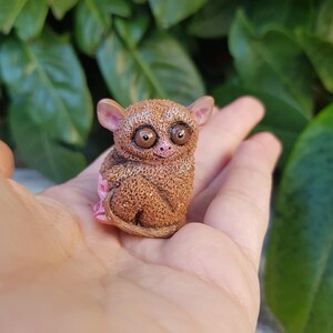 Super Cute Tarsier Miniature, Tarsier Mini Sculpture, Birthday Gift ...